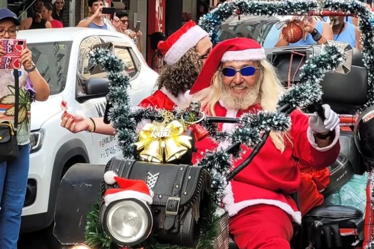 Em SV, Papai Noel Radical desce de parapente nesta terça – MAIS Santos